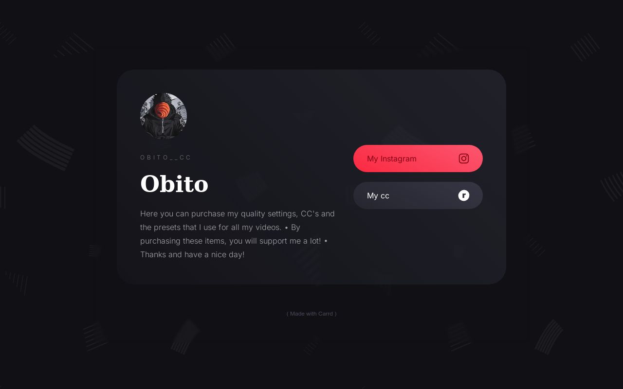 Obito's cc